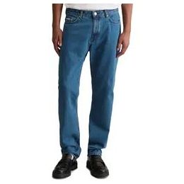 Marc O'Polo Straight-Jeans MARC O'POLO DENIM, Herren, Gr. 33, L&auml;nge 30, blau (dunkelblau), Denim/Jeans, Obermaterial: 100% Baumwolle, Jeans Straight-Jeans, gerade Form, cleane Optik