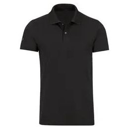 Poloshirt TRIGEMA "TRIGEMA Slim Fit Poloshirt aus DELUXE-Piqu&eacute;", Damen, Gr. M, schwarz, Piqu&eacute;, 100% Baumwolle, Basic, normal, ohne Ausschnitt, Shirts