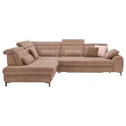 Ecksofa "SO 3400 Sitzh&ouml;he 47cm oder 49cm, Sitztiefe verstellbar, B/T 317/220 cm", famosa siena, B:317cm H:84cm T:220cm, 100% Polyester, SET ONE BY Musterring, Sofas, Ecksofa, Kaltschaumpolsterung, Flachgewebe, whlw. mit Funktionen, Sitzh&ouml;he 47