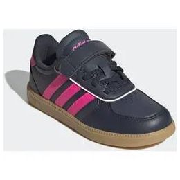 Sneaker Adidas SPORTSWEAR "BREAKNET SLEEK KIDS", M&auml;dchen, Gr. 34, aurora ink, lucid pink, gum 3, Synthetik, Schuhe Sneaker, mit Klettverschluss, f&uuml;r Kinder & Jugendliche