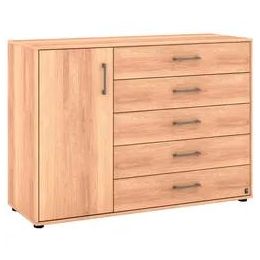 Kombikommode Musterring "Sorrent Sideboard, W&auml;scheschrank, mit Schubladen", braun, B:120cm H:86cm T:43cm, Sideboards, Kombikommode, mit Schubk&auml;sten, Fronten in Eiche massiv, Breite 120 oder 141 cm