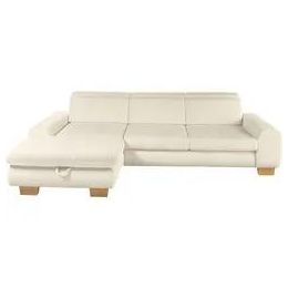 Ecksofa "SO 3400 Sitzh&ouml;he 47cm oder 49cm, Sitztiefe verstellbar, B/T: 307/195cm", wei&szlig; (natur), B:307cm H:84cm T:195cm, 88% Polyester;12% Polyamid, SET ONE BY Musterring, Sofas, Ecksofa, whlw. mit Funktion, Kaltschaum, in Cord, natur, Sitzh&ouml;he 47