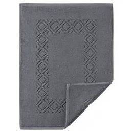 Badematte Egeria "Denver" Gr. 2, grau (anthrazit), H:8mm, Baumwolle, Badematten, Badematte
