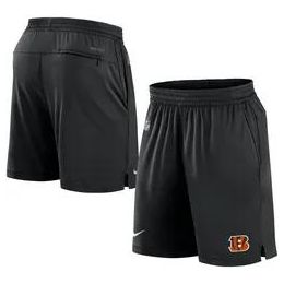 Sporthose Nike "Nike Shorts Cincinnati Bengals Nike Dri-FIT Knit", Damen, Gr. L, US-Gr&ouml;&szlig;en, schwarz, Jersey;Mesh;Popeline, 100% Polyester, Hosen Sporthose
