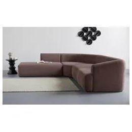 Ecksofa "LYZA L-Form links/rechts, Modularsofa "XL", Ma&szlig;e B/T/H: 287/267/74 cm", braun, B:287cm H:74cm T:267cm, 100% Polyester, LeGer Home by Lena Gercke, Sofas, Ecksofa, aus 4 Modulen, zusammen oder einzeln stellbar