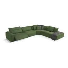 Ecksofa Egoitaliano "Beverly, extravangantes Designsofa mit erstklassigem Sitzkomfort", gr&uuml;n (sprite), B:378cm H:95cm T:282cm, Sofas, Ecksofa, wahlweise mit elektrischer Relaxfunktion, Kopfteilverstellung
