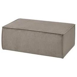 Hocker Home Affaire "SHERWOOD, Polsterhocker in 3 Stoffarten verf&uuml;gbar", greige, B:102cm H:42cm T:69cm, 100% Polyester, Hocker, Hocker, passend zur Polster-Serie SHERWOOD