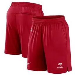 Sporthose Nike "Nike Shorts Tampa Bay Buccaneers Nike Dri-FIT Knit", Damen, Gr. L, US-Gr&ouml;&szlig;en, rot, Jersey;Mesh;Popeline, 100% Polyester, Hosen Sporthose