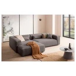LeGer Home by Lena Gercke "PIARA XXL, Big-Sofa, Cord, Leinenoptik o. Strukturstoff, L-Form" wahlweise Ottomane rechts/links, Kedernaht, extra tiefe Sitzfl&auml;che