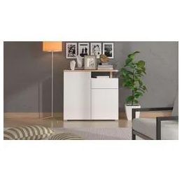 Kommode Inosign "Aterno Sideboard, Anrichte", wei&szlig; (wei&szlig;, natur), B:102,5cm H:94cm T:40cm, FSC-zertifizierter Holzwerkstoff, Sideboards, Kommode, Breite 154 cm, mit Push-to-Open Funktion