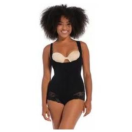 Shaping-Body MAGIC BODYFASHION "Super Control Body", Damen, Gr. L, N-Gr, schwarz, Netz, Obermaterial: 85% Polyamid, 15% Elasthan, unifarben, eng, tiefer Rundhals, Bodys, verleiht der Brust und dem Po ein dezentes Lifting