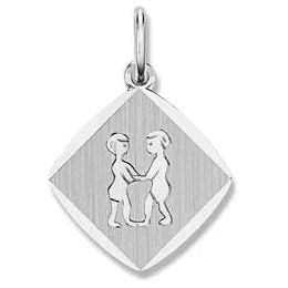 Sternzeichenanh&auml;nger ONE ELEMENT "Sternzeichen Anh&auml;nger aus 925 Silber", silber, Schmuckanh&auml;nger, Damen, Zwilling, Steinbock, Silber 925 (Sterlingsilber), Symbol mit Herz &ndash; ein feines Geschenk f&uuml;r viele Anl&auml;sse
