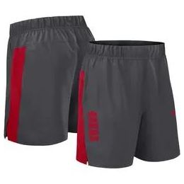 Sporthose Nike "Nike Shorts San Francisco 49ers Nike Woven Victory", Damen, Gr. L, US-Gr&ouml;&szlig;en, grau, Jersey;Mesh;Popeline, 100% Polyester, Hosen Sporthose
