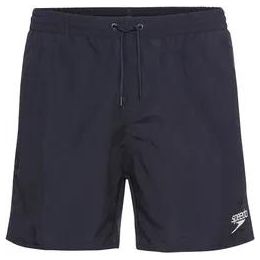 Badeshorts Speedo "Mens Essential 16" Watershort", Herren, Gr. M, N-Gr, blau (navy), Obermaterial: 100% Nylon, Badehosen Badeshorts, mit seitlichem Taschenentw&auml;sserungssystem