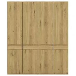 Dreht&uuml;renschrank Musterring "Savona, Kleiderschrank, Schrank, Garderobe, teilmassiv Eiche", braun, B:200cm H:236cm, Schr&auml;nke, Dreht&uuml;renschrank, T&uuml;ren in Bianco-Eiche massiv, mit Querriegel, verschiedene Gr&ouml;&szlig;en
