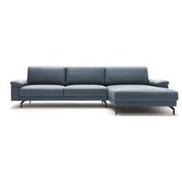 Ecksofa "CR.450 elegantes Designsofa mit hohem Sitzkomfort", blau (blaugrau), B:274cm H:95cm T:178cm, CREATION BY ROLF BENZ, Sofas, Ecksofa