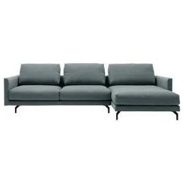 Ecksofa "CR.414, Designecksofa, Polsterecke, L-Form", blau (wasserblau, steingrau), B:280cm H:91cm T:172cm, CREATION BY ROLF BENZ, Sofas, Ecksofa, wahlweise aus feinstem Rindsleder oder hochwertigem Chenille