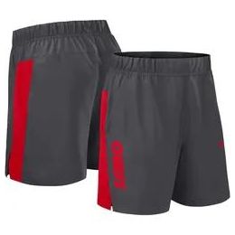 Sporthose Nike "Nike Shorts Kansas City Chiefs Nike Woven Victory", Damen, Gr. L, US-Gr&ouml;&szlig;en, grau, Jersey;Mesh;Popeline, 100% Polyester, Hosen Sporthose