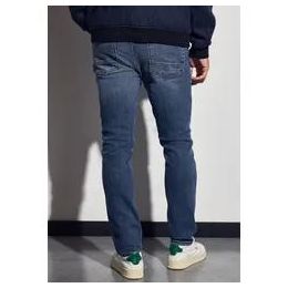 Slim-fit-Jeans Street One MEN, Damen, Gr. 38, L&auml;nge 32, blau (dunkelblau wash), Jeans, 98% Baumwolle, 2% Elasthan, unifarben, lang, Jeans Slim-fit-Jeans, 5-Pocket-Style