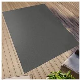 Teppich "Outdoorteppich ELDORADO Nero", grau (anthrazit), B:120cm H:4mm L:170cm, Polypropylen, PRIMAFLOR-IDEEN IN TEXTIL, Teppiche, Teppich, Flachgewebe, meliert, In- und Outdoor geeignet, wasserfest