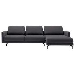 Ecksofa "CR.414, Designecksofa, Polsterecke, L-Form", schwarz (anthrazitgrau, schwarzgrau), B:280cm H:91cm T:172cm, CREATION BY ROLF BENZ, Sofas, Ecksofa, wahlweise aus feinstem Rindsleder oder hochwertigem Chenille
