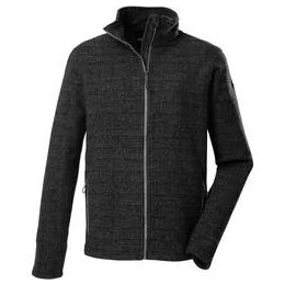Fleecejacke "GW 42 MN FLC JCKT", Herren, Gr. 3XL, schwarz, Obermaterial: 100% Polyester, G.I.G.A. DX BY KILLTEC, Jacken Fleecejacke, G.I.G.A. DX Fleecejacke: Melange Optik, Zipper-Taschen, Kinnschutz