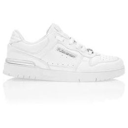 Sneaker Plein Sport "Lo-Top Turnschuhe", Damen, Gr. 38, Normalschaft, wei&szlig; (01, wei&szlig;), Schuhe Sneaker
