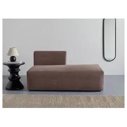 Chaiselongue "LYZA Open end, Loungem&ouml;bel zum Relaxen, Ma&szlig;e B/T/H: 152/96/74 cm", braun, B:152cm H:74cm T:96cm, 100% Polyester, LeGer Home by Lena Gercke, Sofas, Chaiselongue, als Modul oder separat verwendbar, f&uuml;r individuelle Zusammenstellung