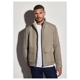 Blouson Street One MEN, Herren, Gr. 3XL, braun (warm rock braun), Stoff, Obermaterial: 100% Polyester; Futter: 100% Polyester, unifarben, normal normal, hoch geschlossener Ausschnitt, B&uuml;ndchen, Jacken Blouson, mit Stehkragen