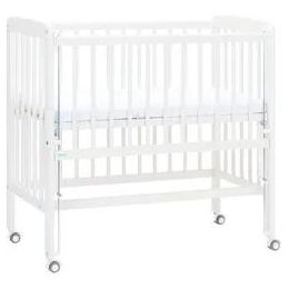 Beistellbett fillikid "Nino", Baby, Gr. Liegefl&auml;che B/L: 45cm x 90cm, kein H&auml;rtegrad, wei&szlig;, Massivholz, Babybetten, inkl. Matratze; Made in Europe