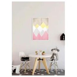 Bild Komar "Sunrise Mountain Spring", bunt (farbe bild(er): bunt), B:30cm H:40cm, Holz, Papier, Bilder, Bild, Wandbild zur Dekoration - ohne Rahmen