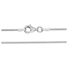 Silberkette OSTSEE-SCHMUCK "OSTSEE-SCHMUCK Kette Schlange 1,0 mm Kette Schlange 1,0 mm" Gr. 50, silber, Halsketten, Damen, 50cm, Silber 925 (Sterlingsilber), L: 40, Silberkette
