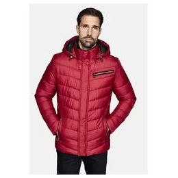 Steppjacke NEW CANADIAN, Herren, Gr. 29, rot, 100% Polyester, unifarben, normal, ohne Ausschnitt, Jacken Steppjacke, mit Fleece-Einsatz am Innenkragen
