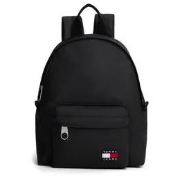 Tommy Hilfiger Cityrucksack TOMMY JEANS "TJW ESS DAILY BACKPACK", Damen, Gr. B/H/T: 22cm x 29cm x 12cm, schwarz, Textil, Rucks&auml;cke Cityrucksack, Damen Freizeitrucksack mit Logo-Aufn&auml;her