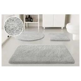 Badematte OTTO HOME "Kaarin", grau (licht grau), H:30mm, Polyester, Badematten, Badematte, Badteppich, getuftet, flauschig, hochflor, gro&szlig;e Farbauswahl