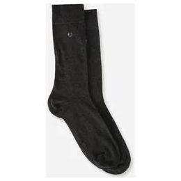 Businesssocken OLYMP "Doppelpack OLYMP Comfort Sock", Herren, Gr. 45-46, grau (anthrazit), Baumwollmischung, Socken, Baumwollmischung, Basic