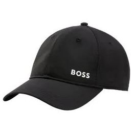 Fitted Cap BOSS Green "Lach-RS", Herren, schwarz (schwarz 001), Web, Kunstfaser, unifarben, Caps, Technical Sport Ripstop, UV-Protection, Weite verstellbar