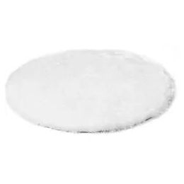 Sitzkissen ANDIAMO "Sitzauflage Lamm-Fellimitat", wei&szlig; (wei&szlig;, felloptik), B:40cm L:40cm, Polyester, Dekokissen_Sitzkissen_Kissenh&uuml;llen, Sitzkissen, Kunstfell, ungepolstert, rund, &Oslash; 40 cm, auch als 4er Set