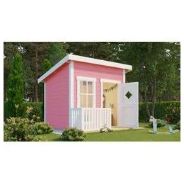 Lasita Maja Spielhaus NORDIC HOLZ "FLIPP", rosa (hellrosa), B:230cm H:188,1cm T:190,6cm, Holz, Spielh&auml;user, Spielhaus, BxTxH: 230x191x188 cm