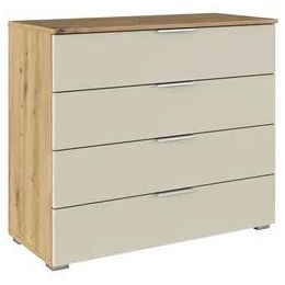 OTTO home "Sideboard Schubladenkommode AGORDO mit Dekor- oder Hochglanzfront" in zwei Griff-Farben, Breite 80 cm, vier gro&szlig;e und ger&auml;umige Schubladen mit viel Stauraum MADE IN GERMANY