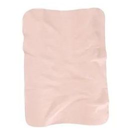 Babydecke Biederlack "Babydecke Cotton", rosa (rose), B:75cm L:100cm, Baumwolle, Wohndecken, Babydecke, 75 x 100, mit Zierstich