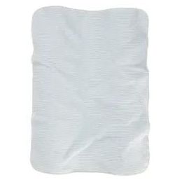 Babydecke Biederlack "Babydecke Cotton", blau, B:75cm L:100cm, Baumwolle, Wohndecken, Babydecke, 75 x 100, mit Zierstich