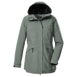 Parka Killtec "KOW 19 WMN PRK", Damen, Gr. 38, gr&uuml;n (graugr&uuml;n), Obermaterial: 100% Polyester;Futter: 100% Polyester;F&uuml;llung: 100% Polyester, Jacken Parka, Wasserdichter, atmungsaktiver Damenparka mit verstellbarer Kapuze