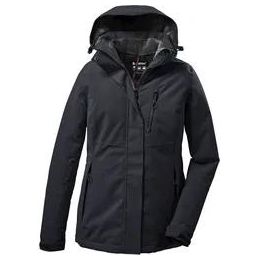 Outdoorjacke Killtec "KOW 170 KG WMN JCKT", Damen, Gr. 25, blau (navy), Obermaterial: 100% Polyester;Futter: 100% Polyester;F&uuml;llung: 100% Polyester, Jacken Outdoorjacke, Damen Funktionsjacke: wasserdicht, atmungsaktiv, abnehmbare Kapuze