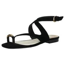 Zehentrenner Dolce Vita "Dolce Vita Sandalen Veloursleder", Damen, Gr. 39, schwarz, Veloursleder, Schuhe Zehentrenner