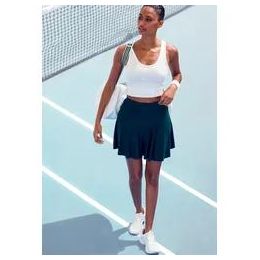 Skort Vivance ACTIVE, Damen, Gr. L (44/46), blau (petrol), Single Jersey, Obermaterial: 95% Viskose, 5% Elasthan, unifarben, Basic, l&auml;ssig geschnitten ca. Mitte Oberschenkel, R&ouml;cke Skort, Tellerrock mit integrierter Shorts f&uuml;r Fitness, Sport und Freizeit