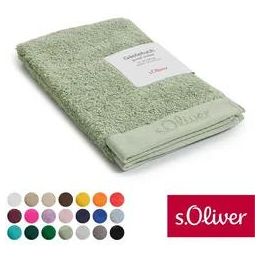 G&auml;stehandtuch s.Oliver "s.Oliver, Premium Qualit&auml;t, 600 gr/m2, auch als Sets erh&auml;ltlich", gr&uuml;n (hellgr&uuml;n), B:30cm L:50cm, Walkfrottier, Baumwolle, Handt&uuml;cher, gro&szlig;e Farbauswahl, auch als Duschtuch, Waschhandschuh, Handtuch