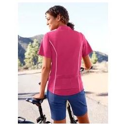 Funktionsshirt Catamaran "Fahrradshirt", Damen, Gr. 40/42, pink (fuchsia), 100% Polyester, gemustert, mehrfarbig, Rundhals, Shirts Funktionsshirt