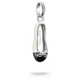 Charm-Einh&auml;nger Thomas Sabo "Charm Ballerina-Design - Connect", silber (silberfarben, schwarz, creme), Charms, Damen, Silber 925 (recycelt)
