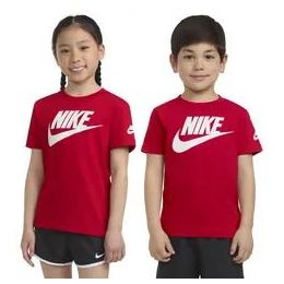 T-Shirt Nike SPORTSWEAR "NKN FUTURA EVERGREEN", M&auml;dchen, Gr. 122 (7), rot (university rot), Obermaterial: 60% Baumwolle, 40% Polyester, Rundhals, Shirts T-Shirt, f&uuml;r Kinder